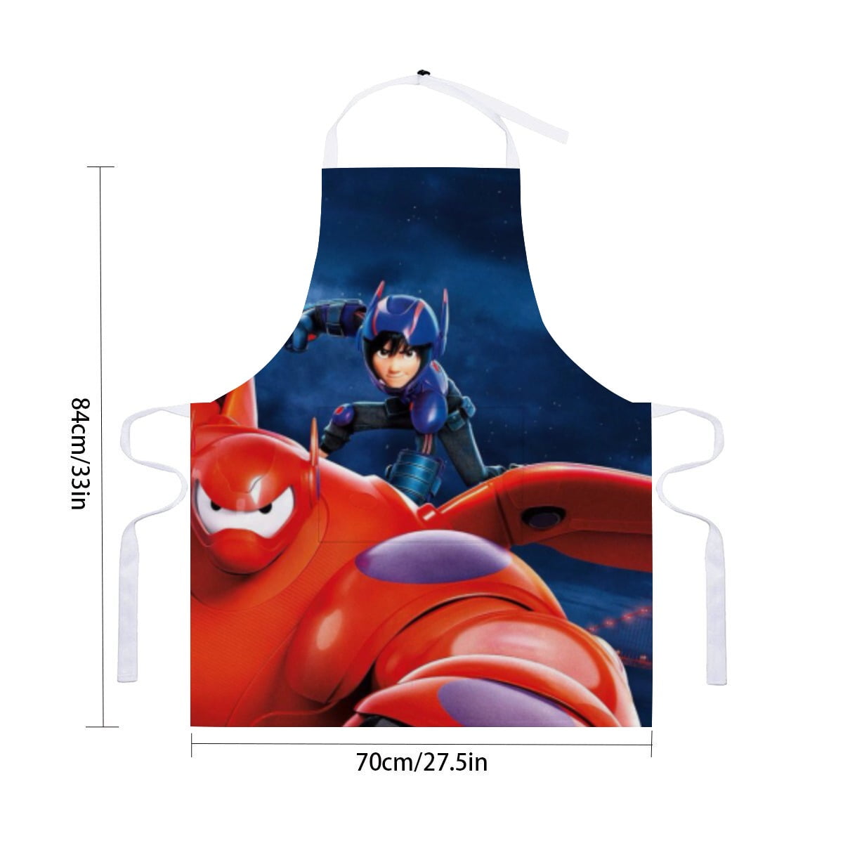 Big Hero 6 apron featuring pockets and waterproof fabric, suitable for ...