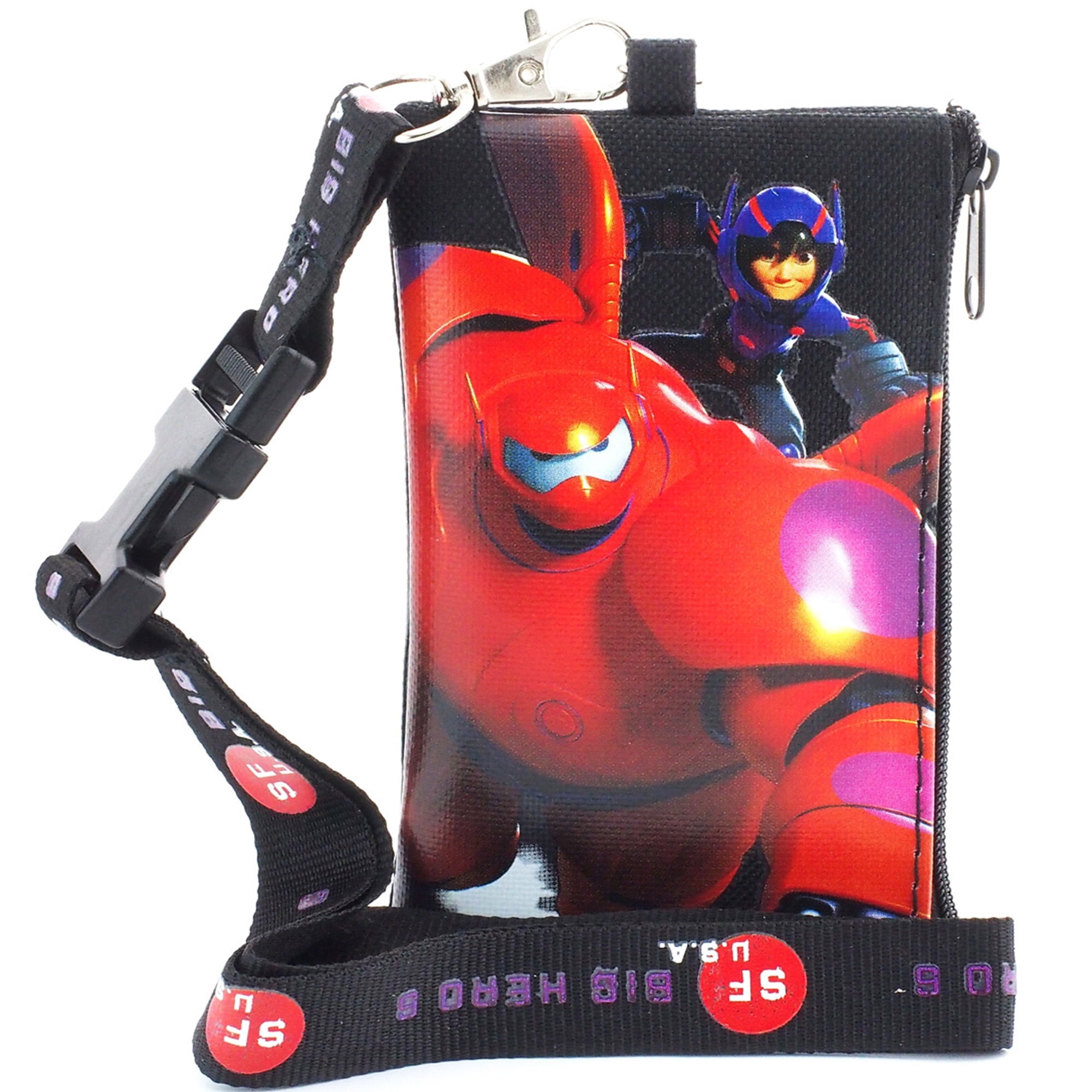 Big Hero Black Lanyard with Detachable Coin Purse - Walmart.com