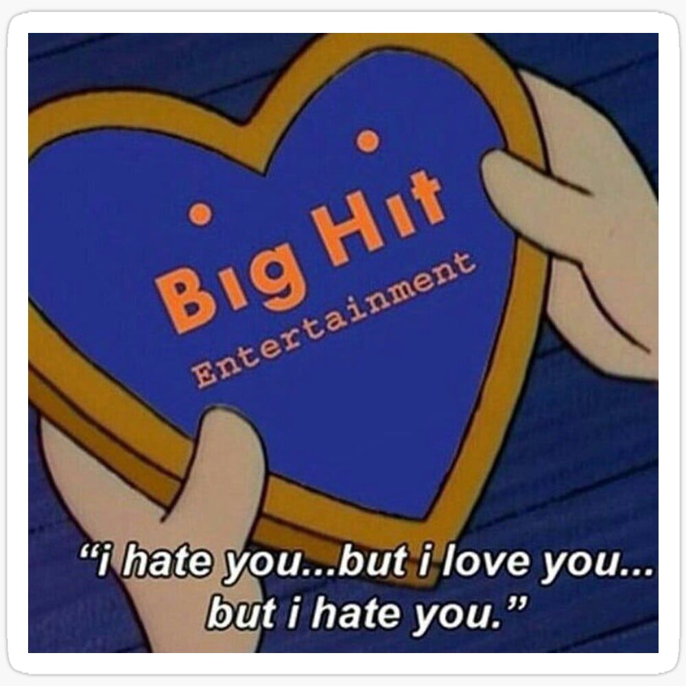 Big Hit I Love You But.... Sticker Phone Decal Water Bottle Stickers ...