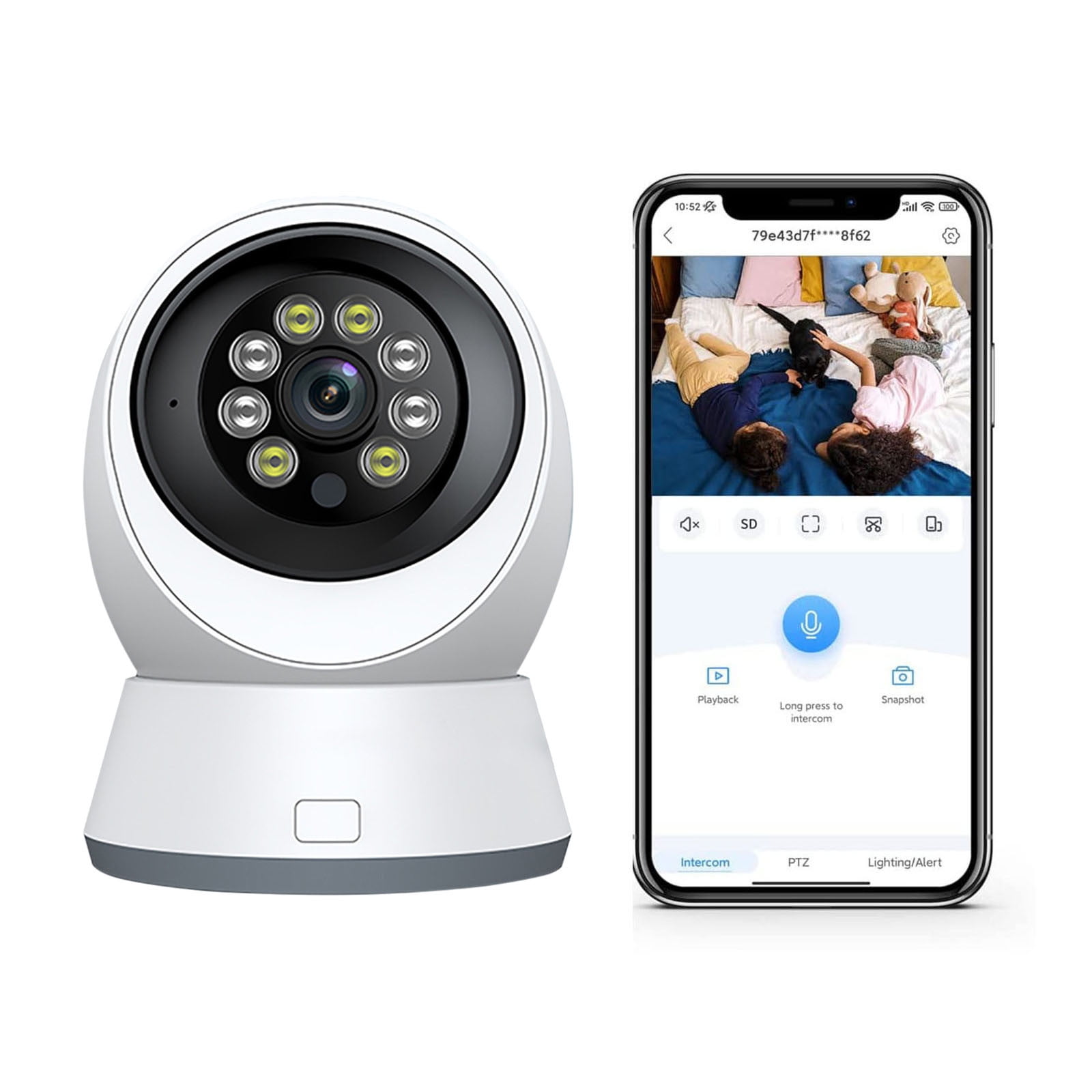 Big Holiday 50% Clear! Compact Indoor Plug-In Smart Security Camera HD ...