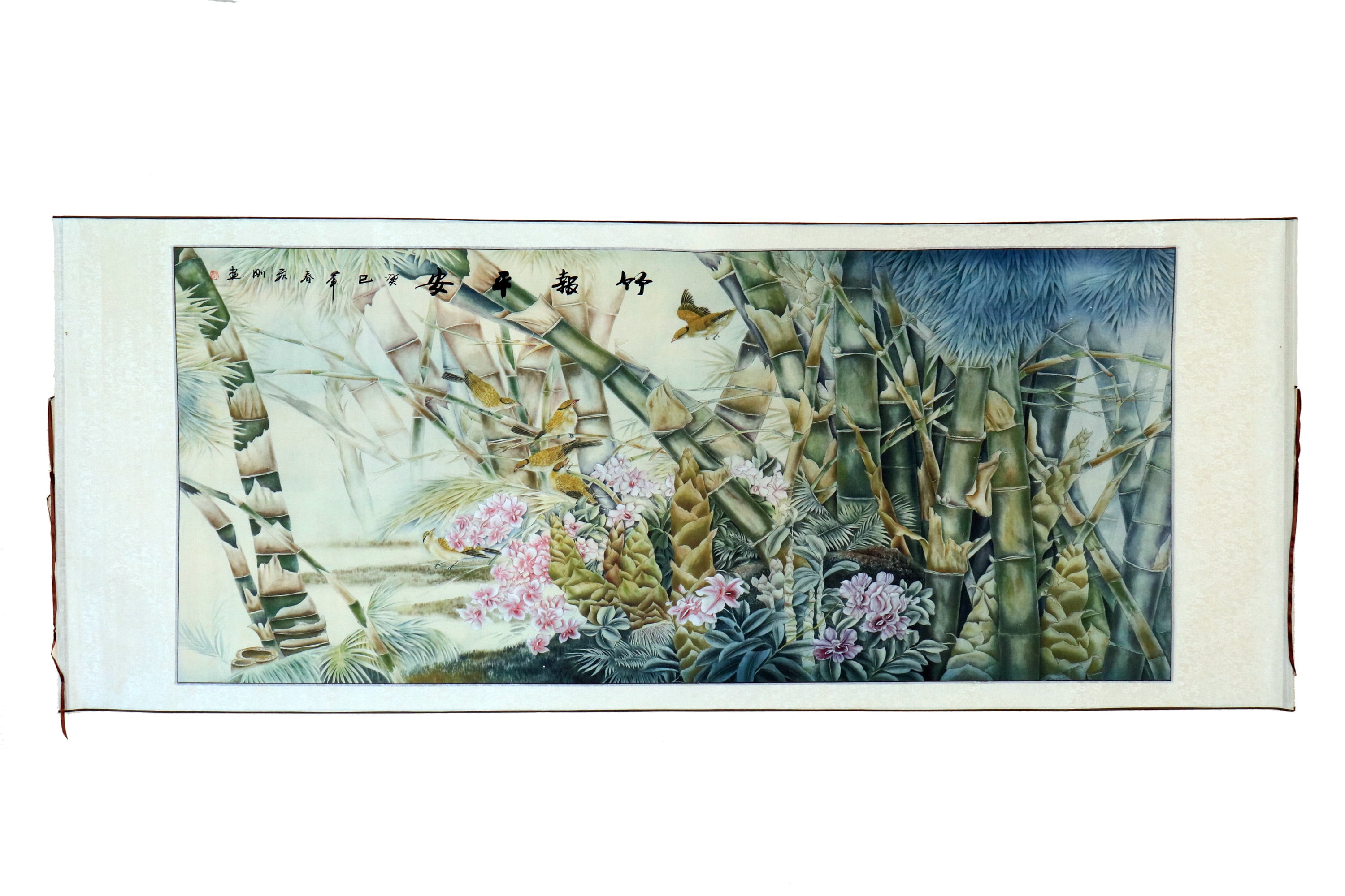 Big Horizontal Bamboo Scroll Picture - Walmart.com