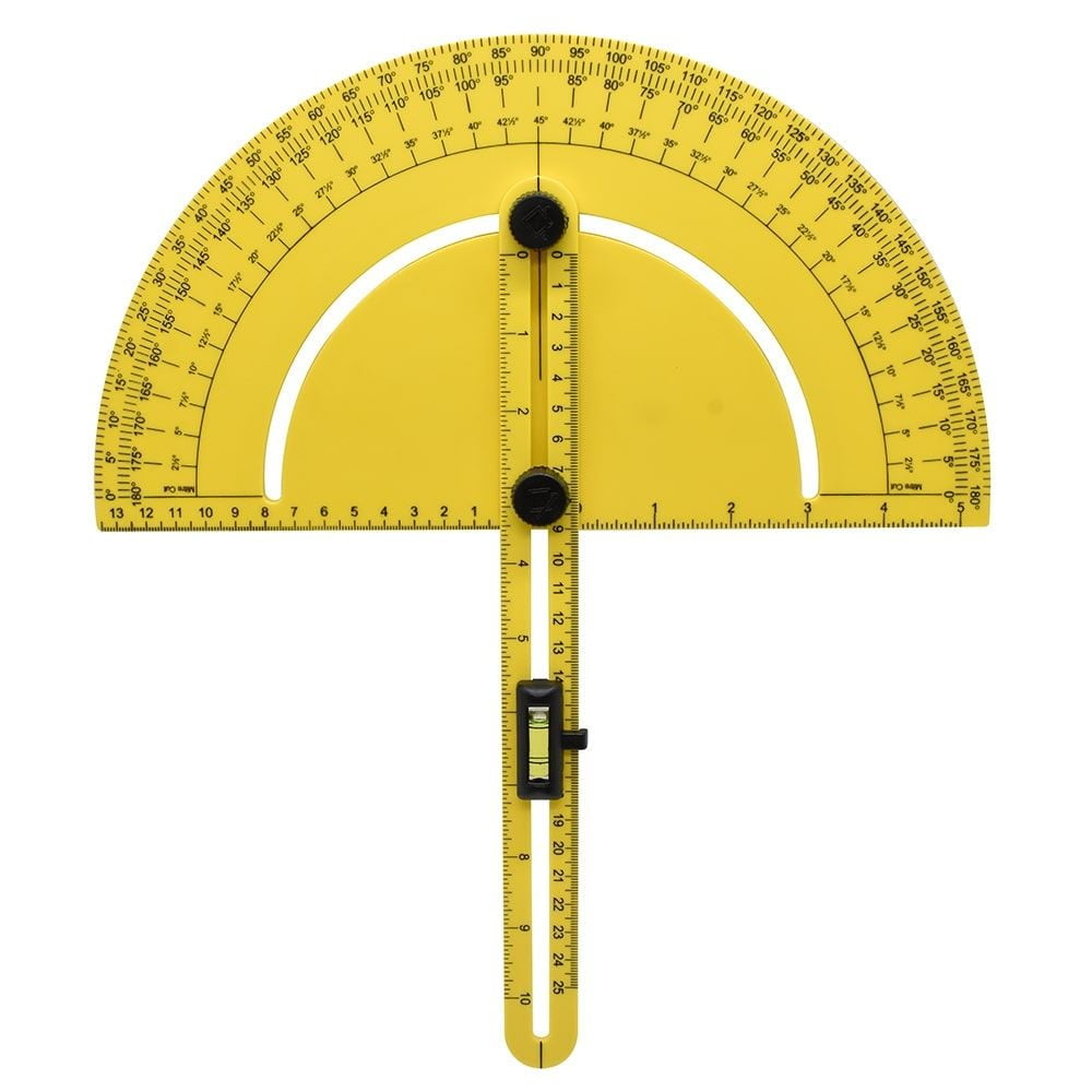 Big Horn 19104 Plastic Miter Saw Protractor 7-Inch Angle Finder ...