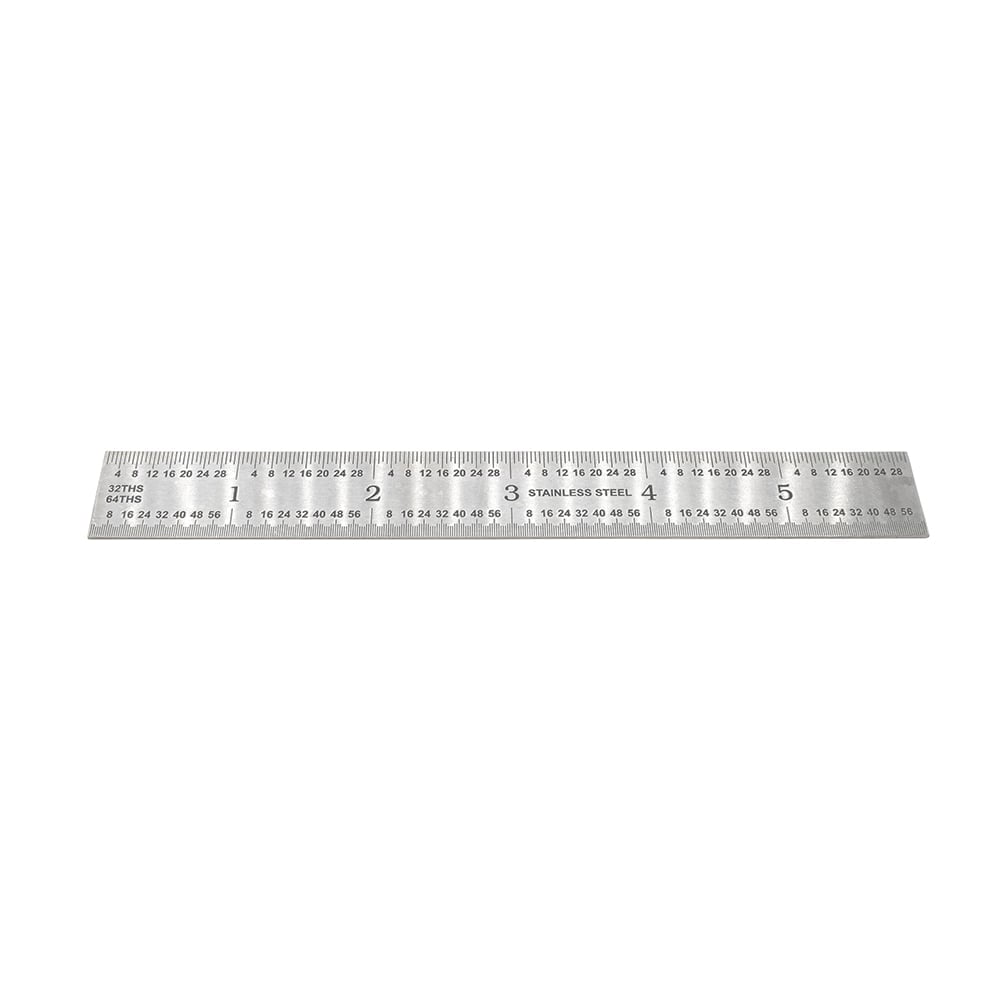 Big Horn 19590 6-Inch Precision 4R Rigid Stainless-Steel Ruler - (1/8 ...