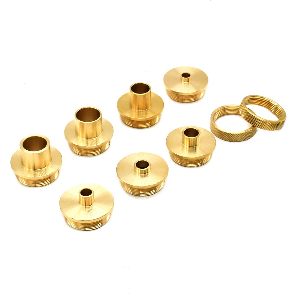 Big Horn 19604 Brass Router Template Guide Bushing Set 9-Piece ...