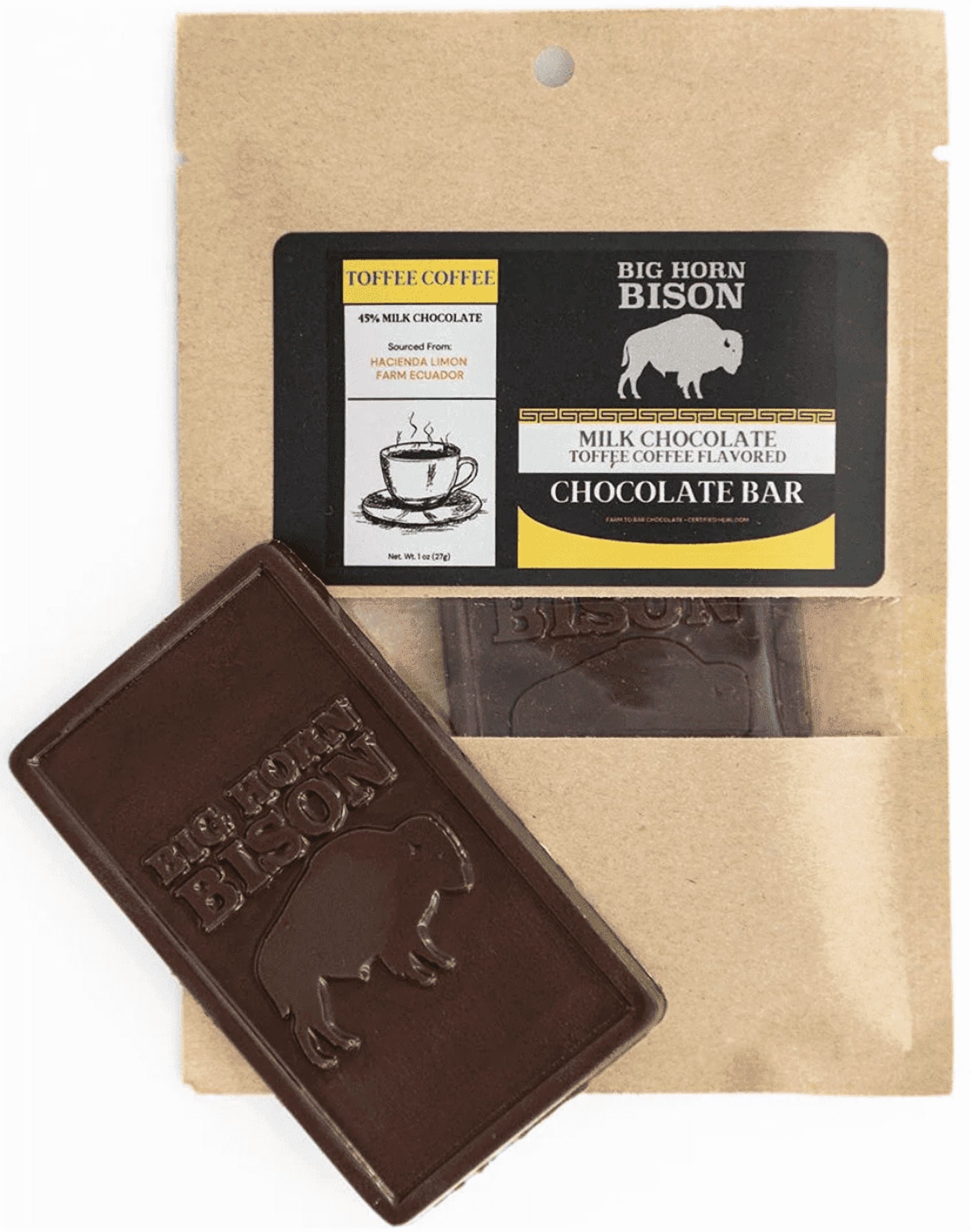 Big Horn Bison Chocolate Bar Toffee Coffee 1 Count 1 oz. - Walmart.com