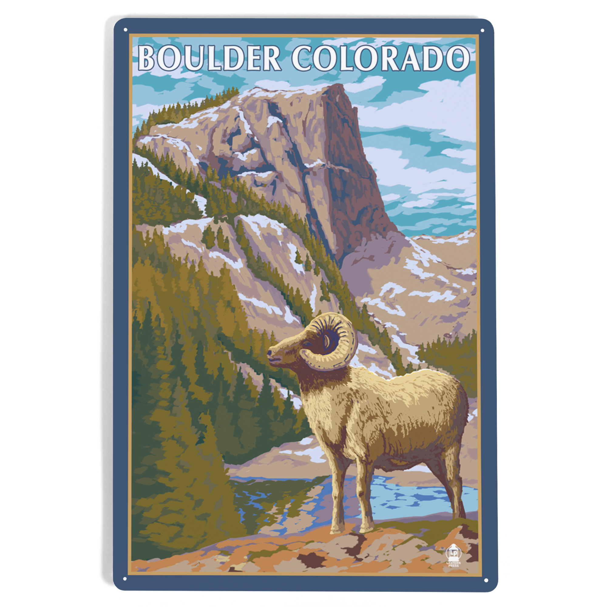 Big Horn Sheep, Boulder, Colorado (12x18 Aluminum Art, Indoor Outdoor ...