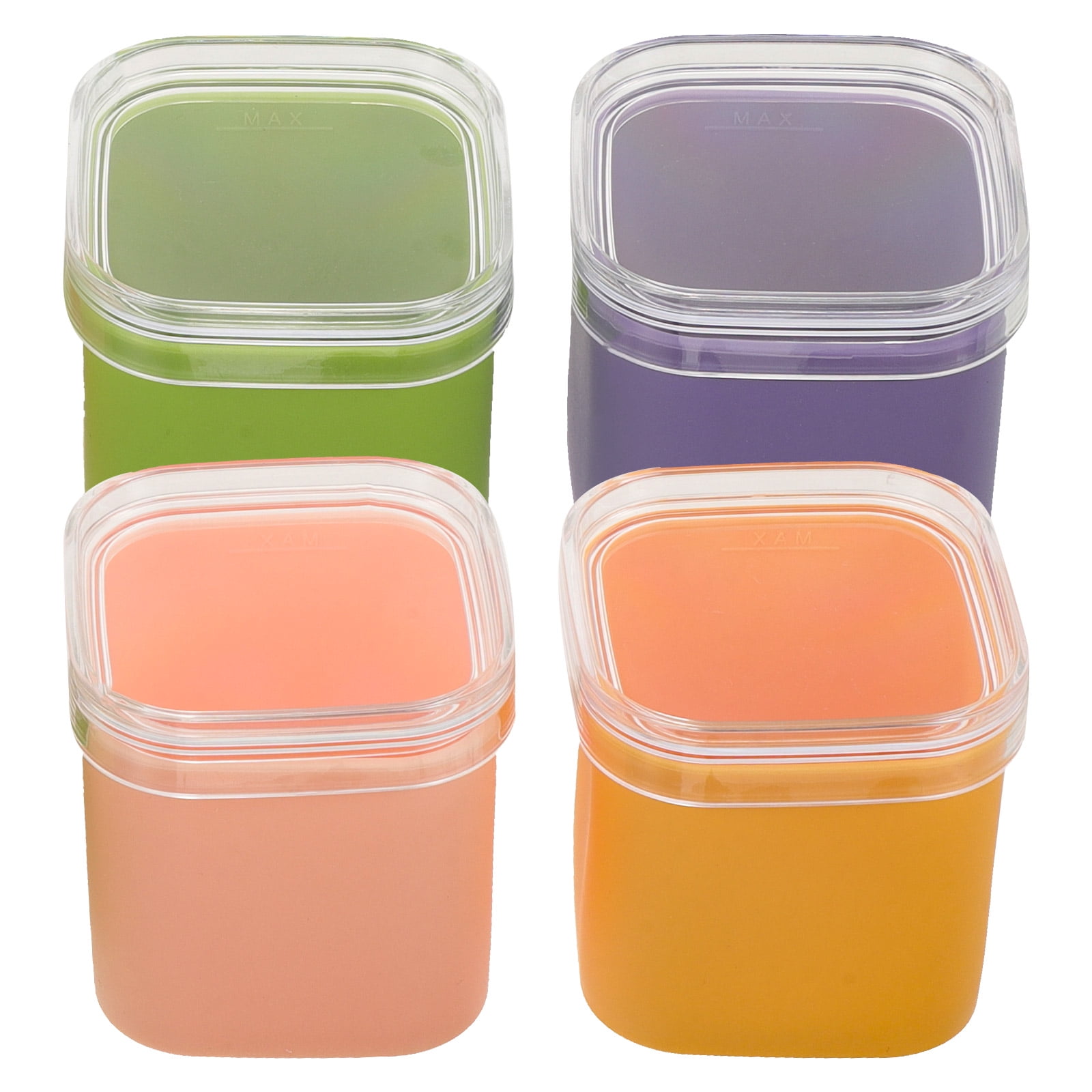 Big Ice Cube Mold with Lid Large Cocktail Tray Freezer Safe 4PCS Set ...