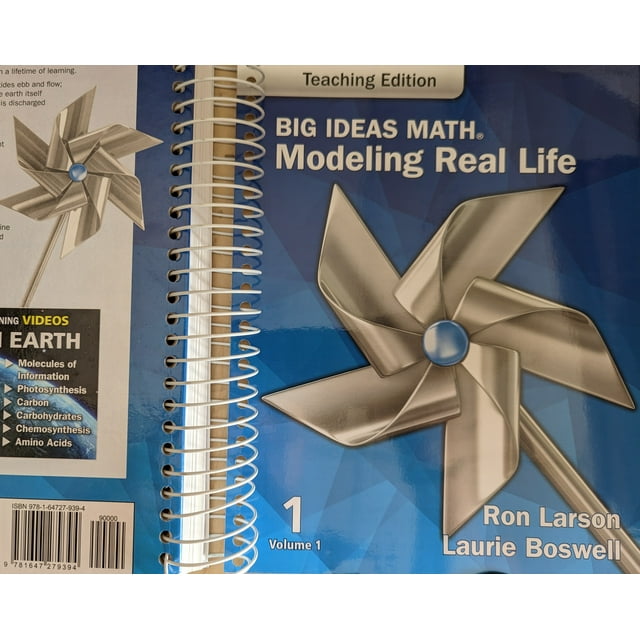Big Ideas Math, Modeling Real Life, Teaching Edition Grade 1 Volume 1 ...