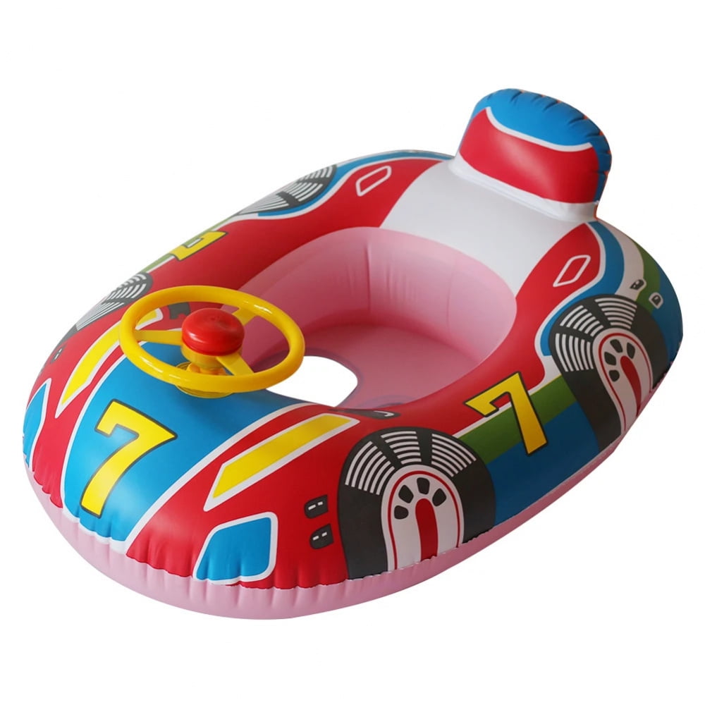 Big Inflatable Baby Swimming Rings Seat Floating Sun Shade Toddler Swim ...