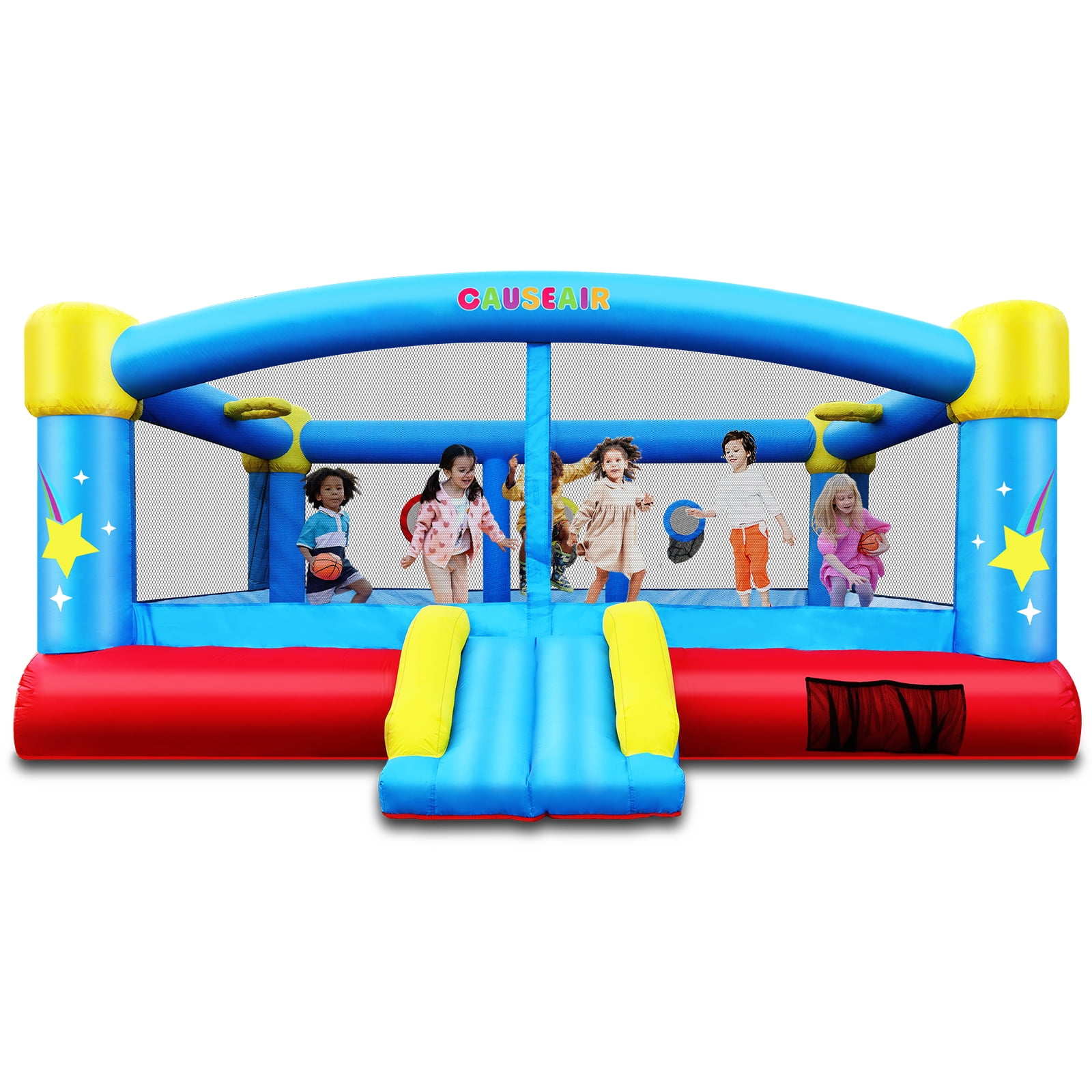 Big Inflatable Bounce House with GFCI Blower,15ft x 14.8ft,Double ...