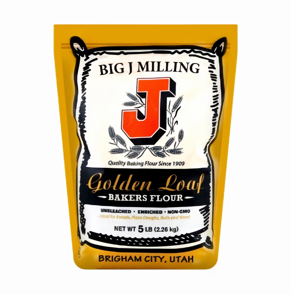Big J Milling Golden Loaf Bakers Flour 5 lb (Pack of 12) - Walmart.com