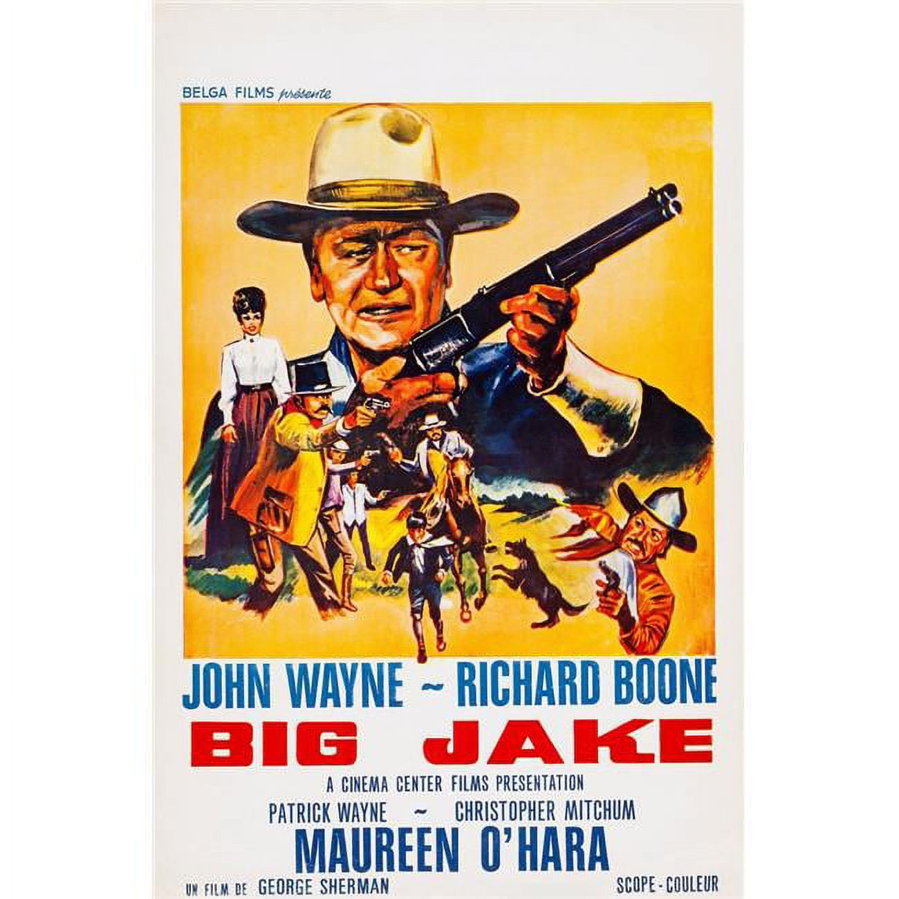 Big Jake Top: John Wayne On French Poster Art 1971 Movie Poster Masterprint (24 x 36) - Walmart.com