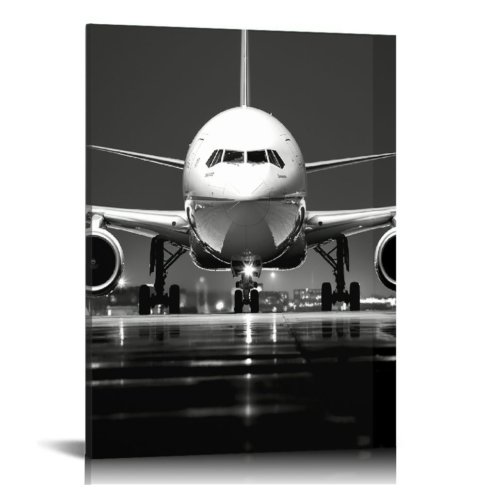 Big Jet Airplane Boeing 777 Wall Art Decor Picture Painting Poster ...