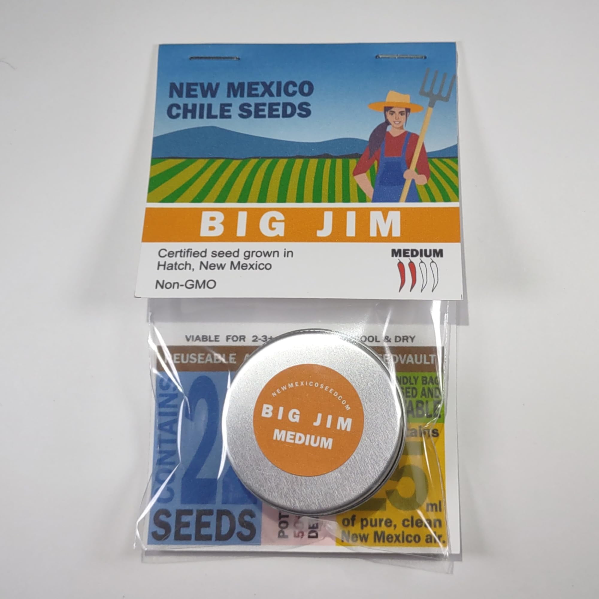 Big Jim Chile Seeds from Hatch New MHD1Mexico | Medium Heat Green Chili ...