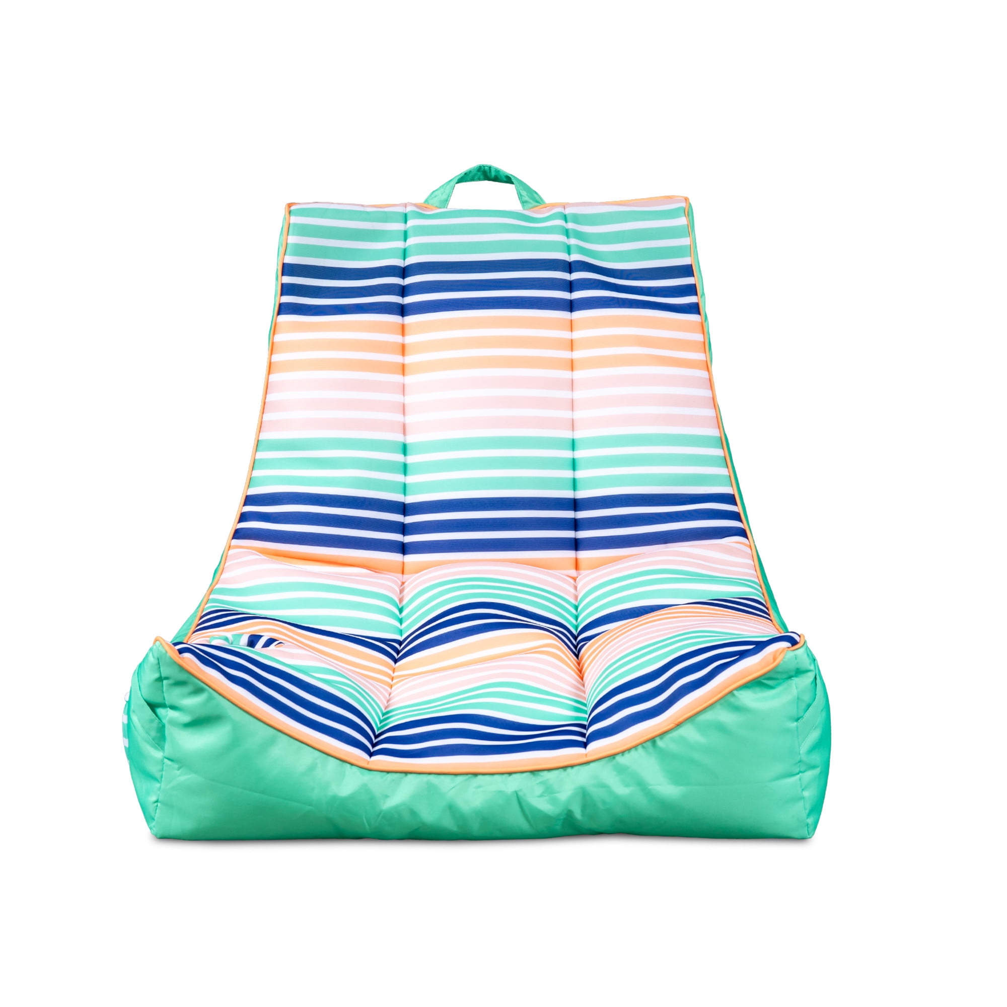 Big Joe Captain's Float No Inflation Needed Pool Lounger, Rivera Stripe ...