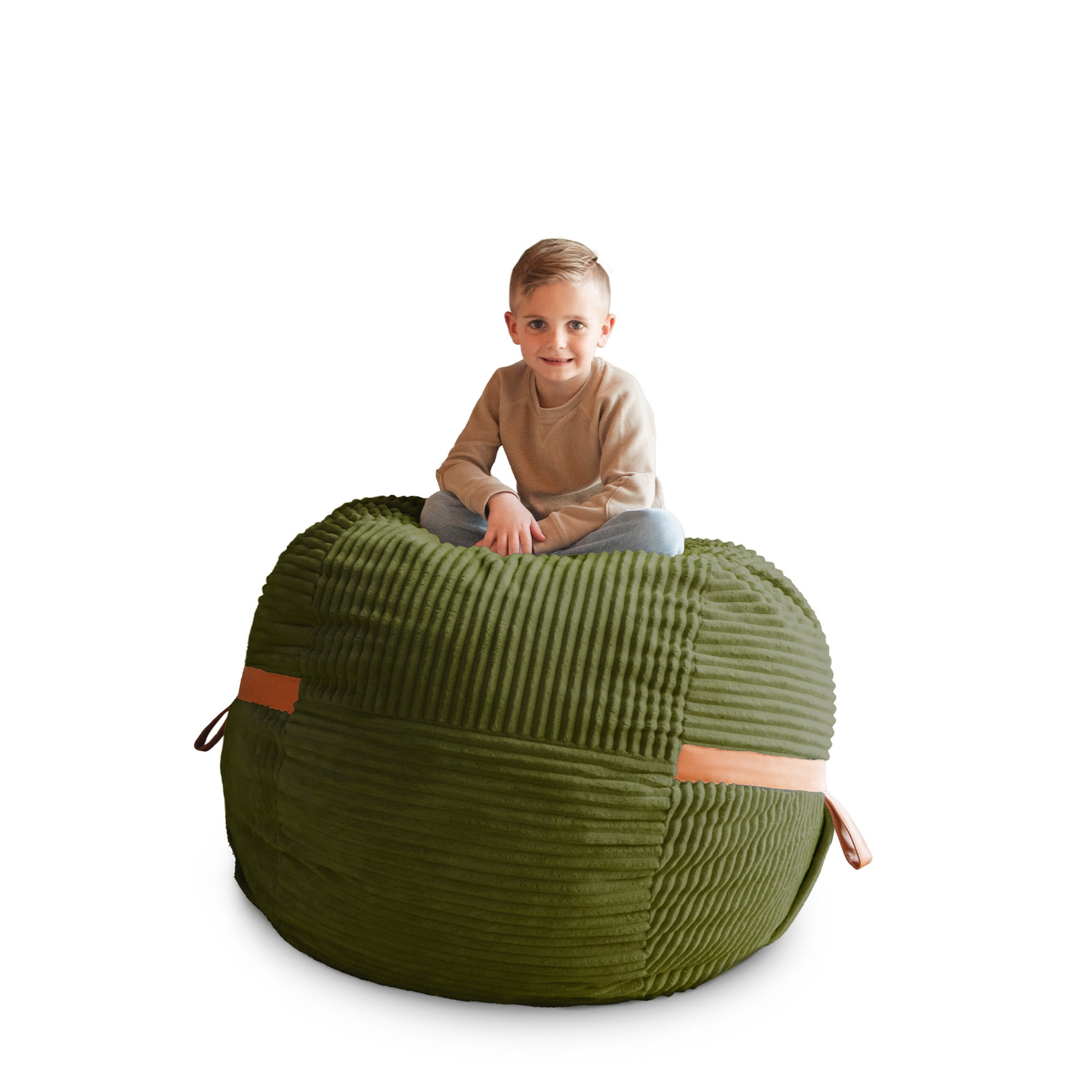 Big Joe Fuf Medium Foam Filled Bean Bag Chair with Removable Cover ...