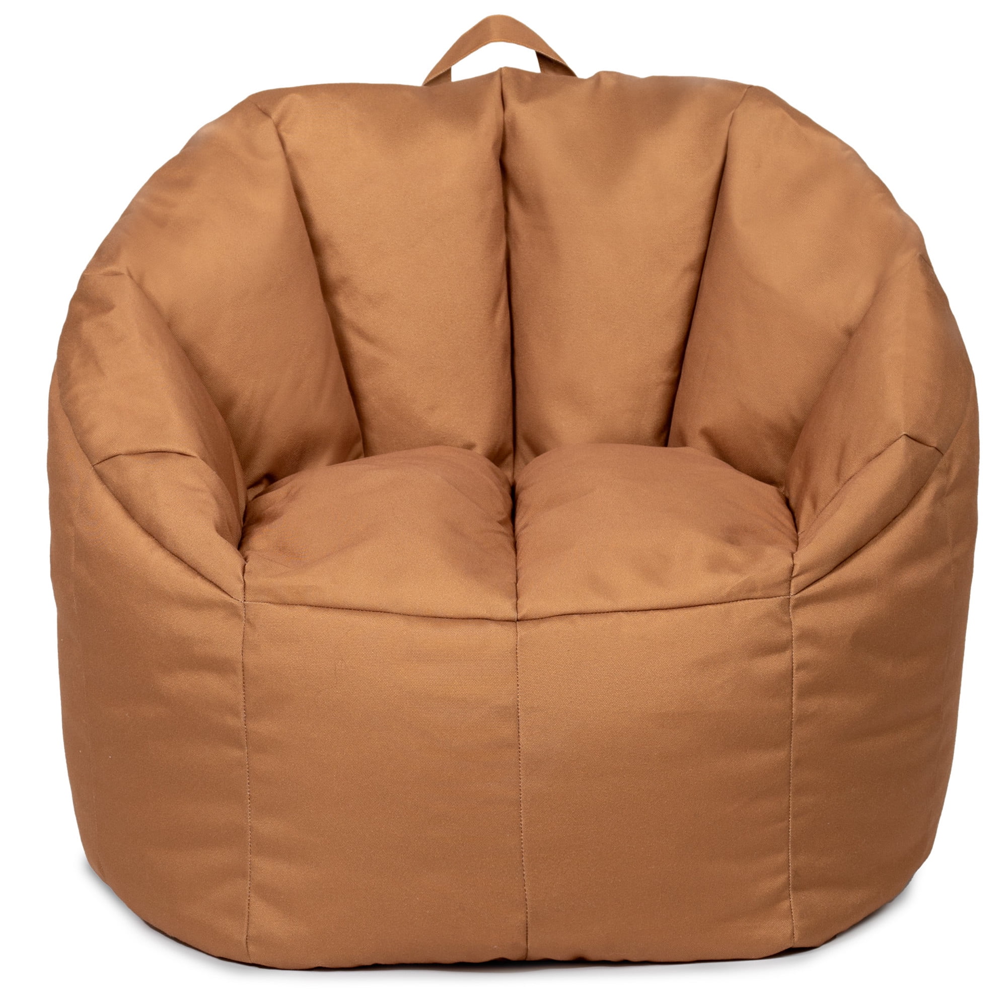 Big Joe Joey Large Bean Bag Chair in Honey Oak Canvas, All Ages, Canvas ...
