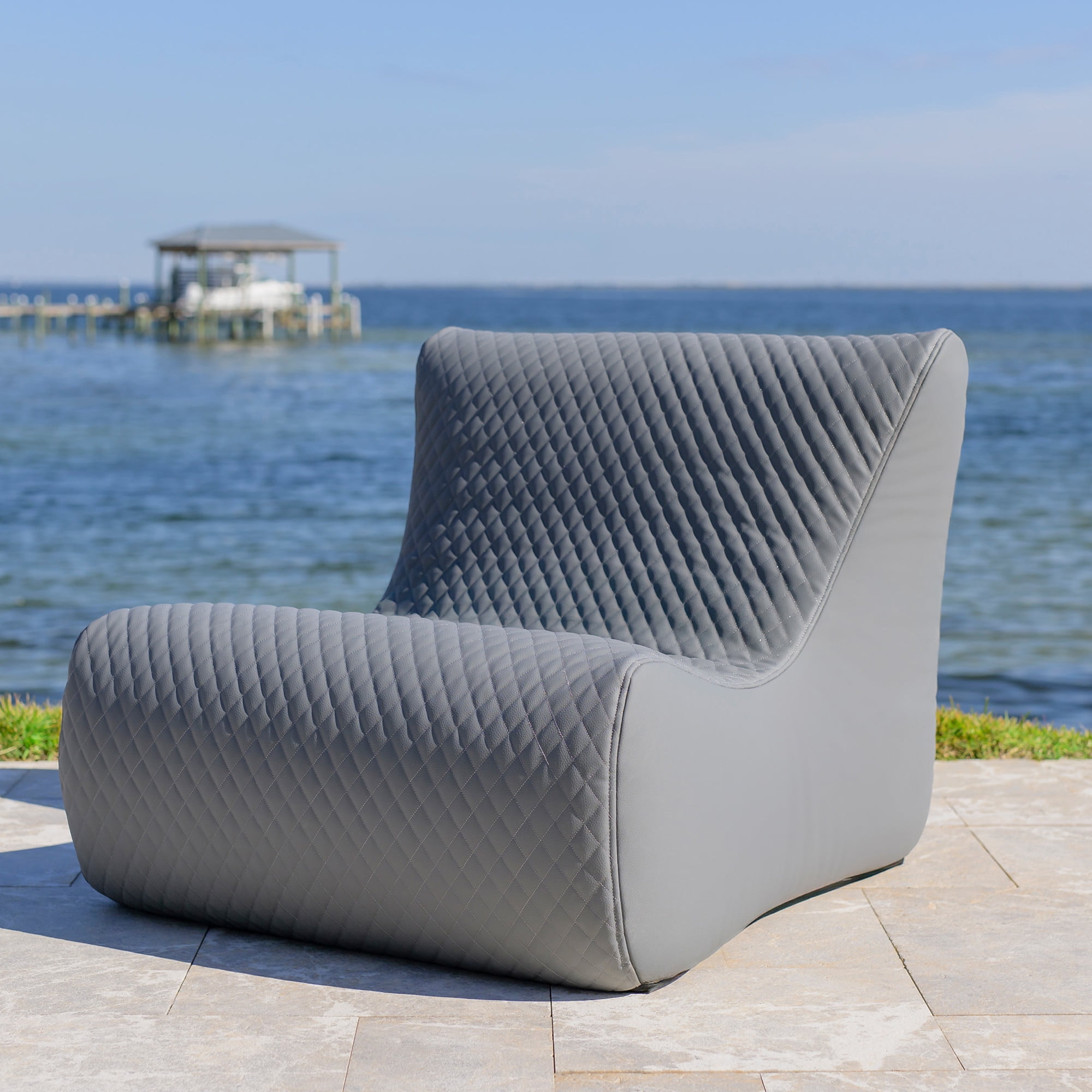Big Joe Solvana Lounge Chair, Outdoor Weather-Resistant Cool Touch ...