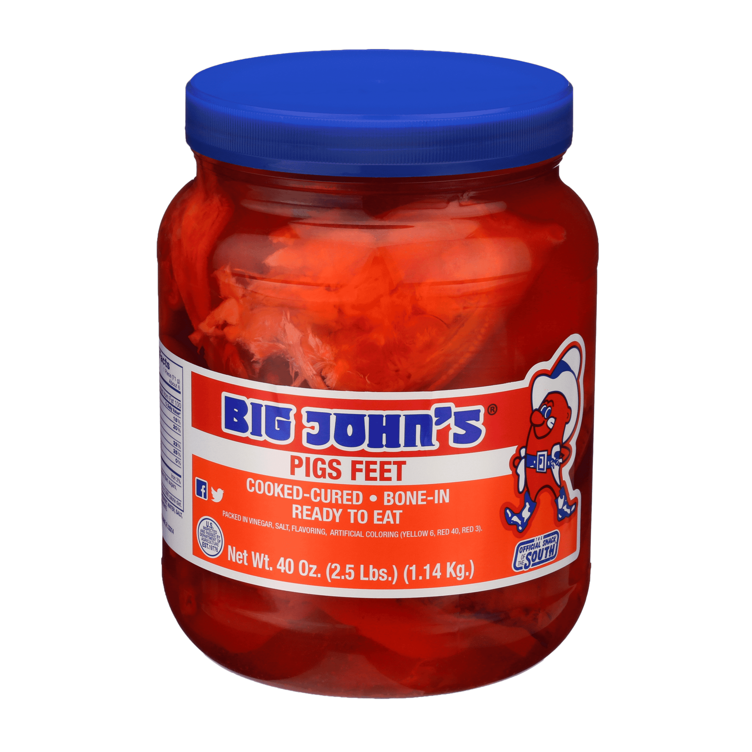 Big John's Ready to Eat Pickled Pig feet halves 40oz Jar, Fully Cooked - Walmart.com