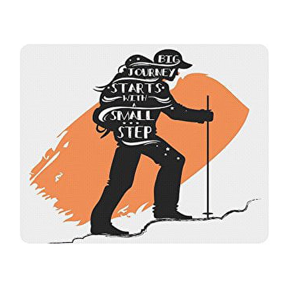 Big Journey Starts A Small Step Mouse Pad Gaming Mousepad 9.84"(L) x 7. ...