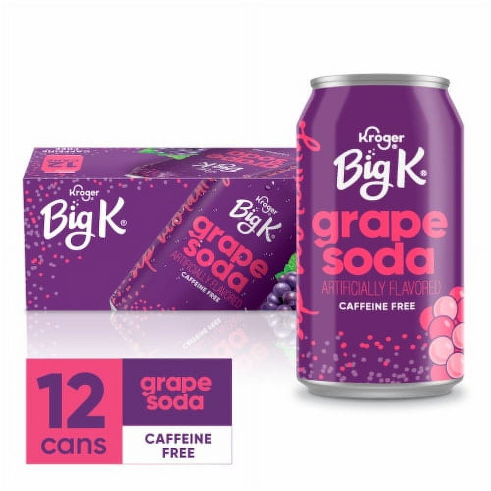 Big K Grape Caffeine Free Soda Cans - 12 fl oz - 12 pk - Walmart.com