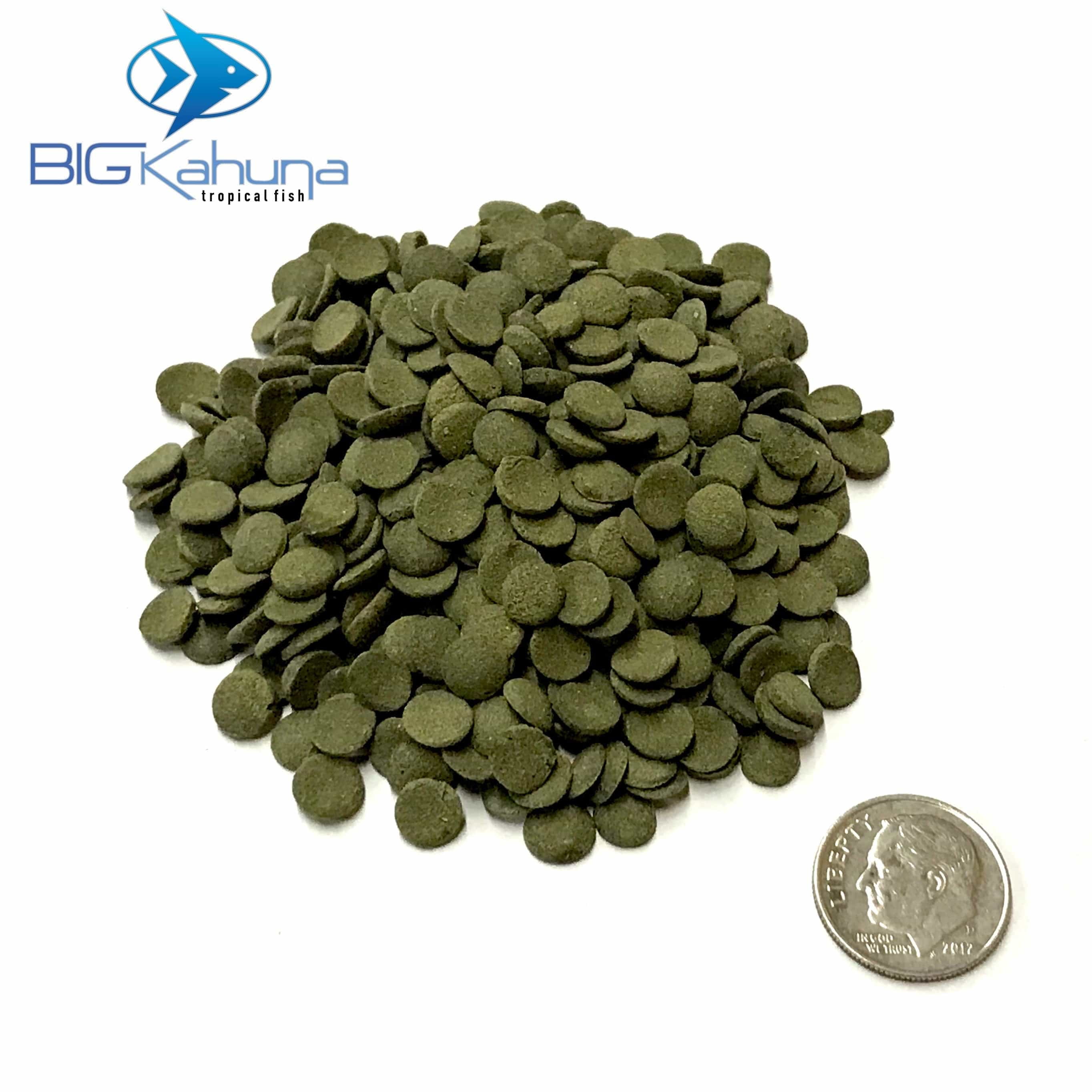 Big Kahuna Bulk Algae Wafer Spirulina Disc 8MM for Fish Food, Bottom ...