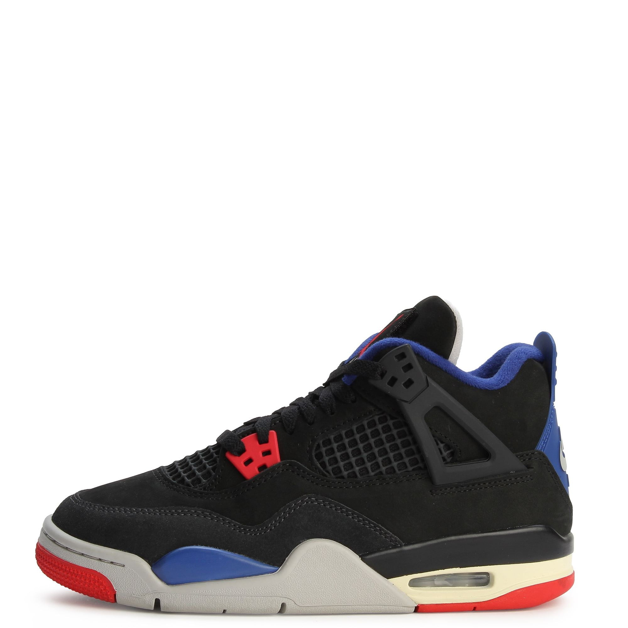 Big Kid's Air Jordan 4 Retro OG Black/Fire Red-Deep Royal Blue (IB4171 ...