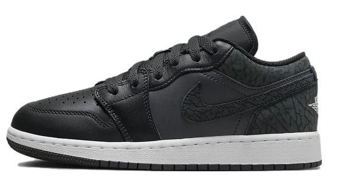 Big Kid's Jordan 1 Low SE "Black Elephant" Off Noir/Blk-Wht-Blk (FB9908 ...