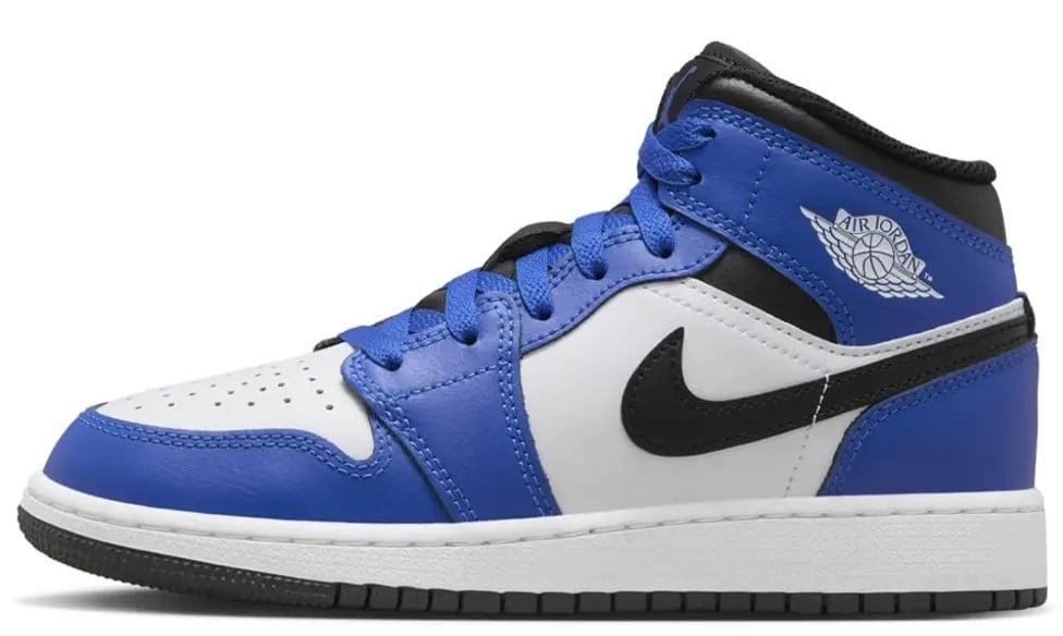 Big Kid's Jordan 1 Mid Game Royal/Black-White (DQ8423 402) - 5 ...