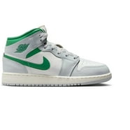 Jordan Air 1 Retro High OG Grade School Shoes White/Black-Green Glow ...