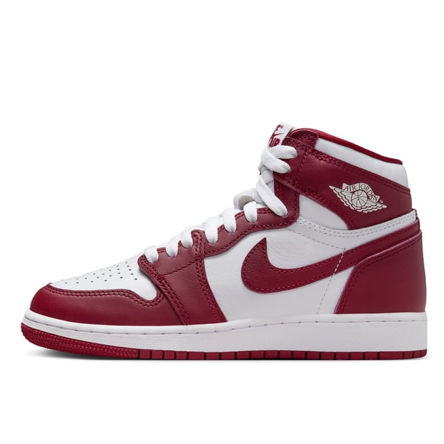 Big Kid's Jordan 1 Retro High OG "Artisanal Red" Wht/Team Rd (FD1437 ...