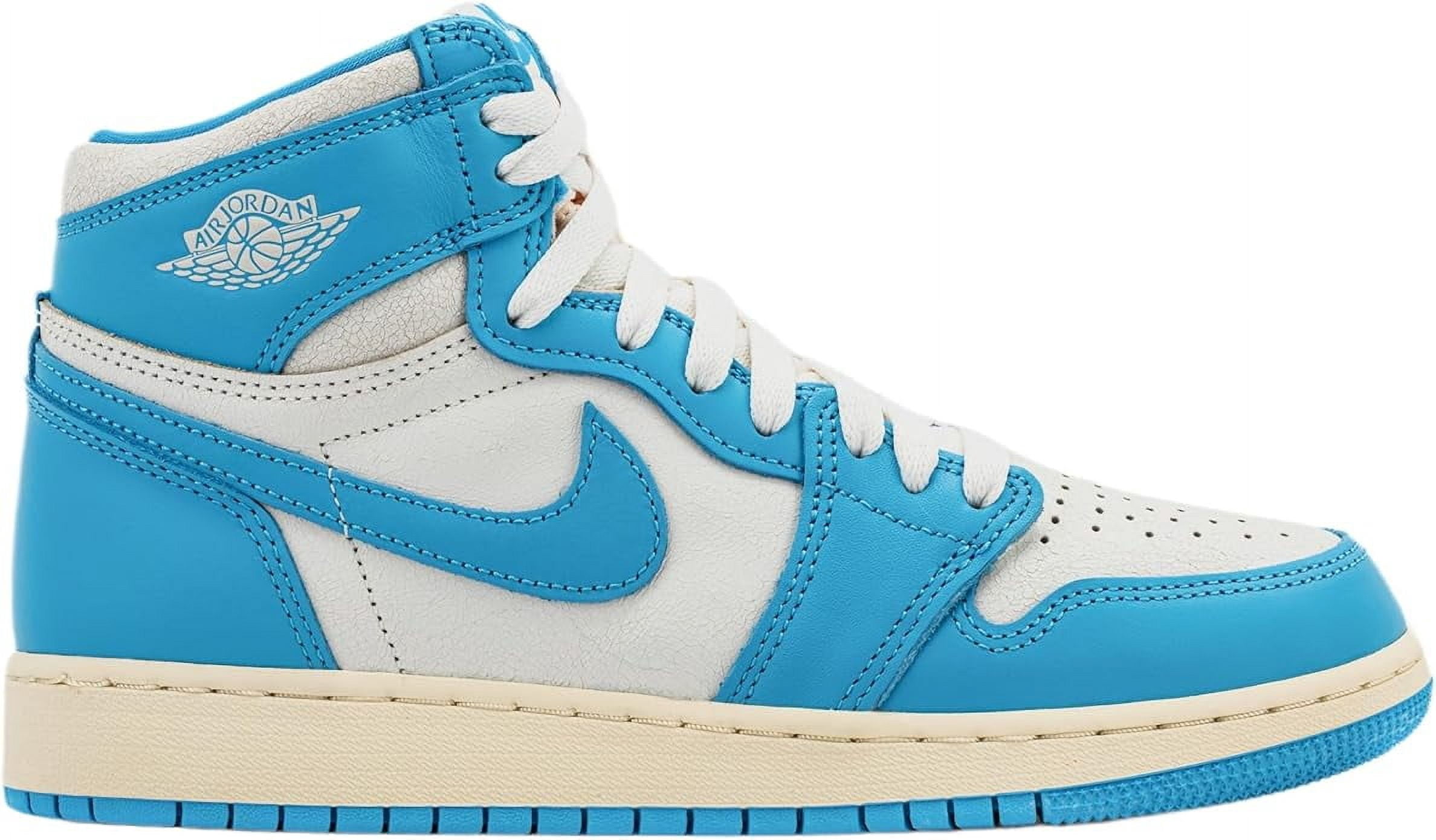 Big Kid's Jordan 1 Retro High OG DK Powder Blue (FD1437 402) - 4.5 ...