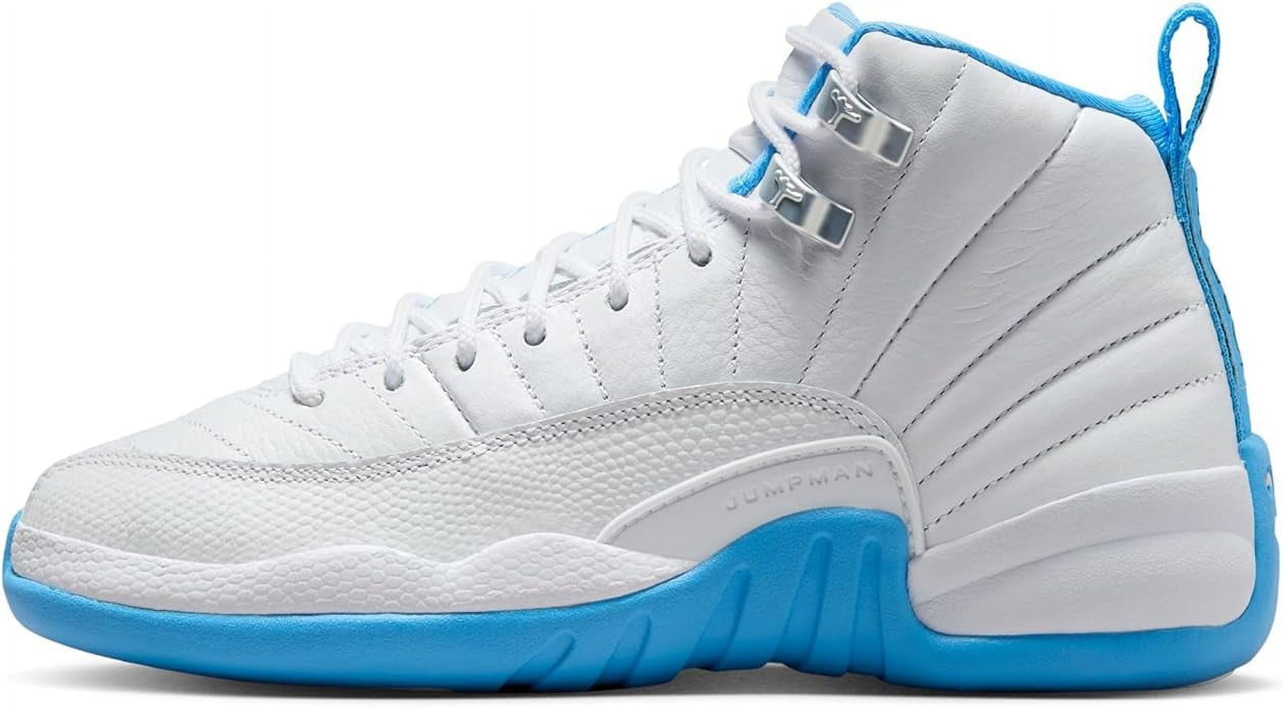 Jordan 12 Retro Melo (2025) (GS) (White/University Blue/Metallic Silver ...