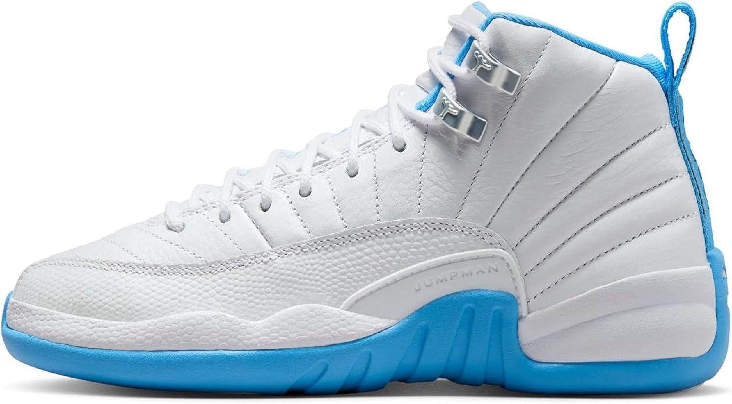 Jordan 12 Retro Melo (2025) (GS) (White/University Blue/Metallic Silver ...
