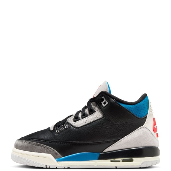 Big Kid's Jordan 3 Retro "Rare Air" Blk/Chil Rd-Neutral Gry (IB8968 004 ...