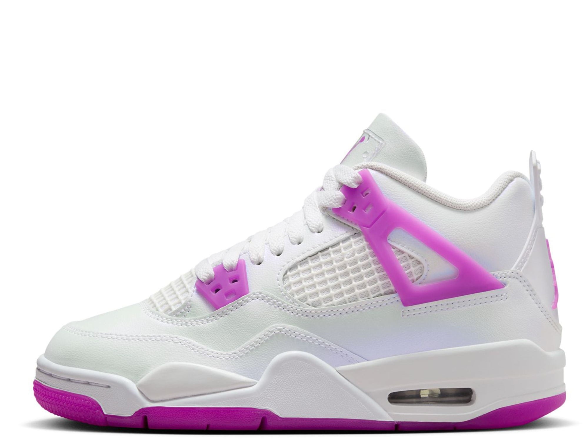 Big Kid's Jordan 4 Retro White/Hyper Violet (FQ1314 151) - 7 - Walmart.com