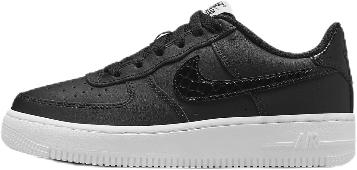 Big Kid's Nike Air Force 1 LV8 1 Black/Black-White (FV7725 001) - 6.5 ...