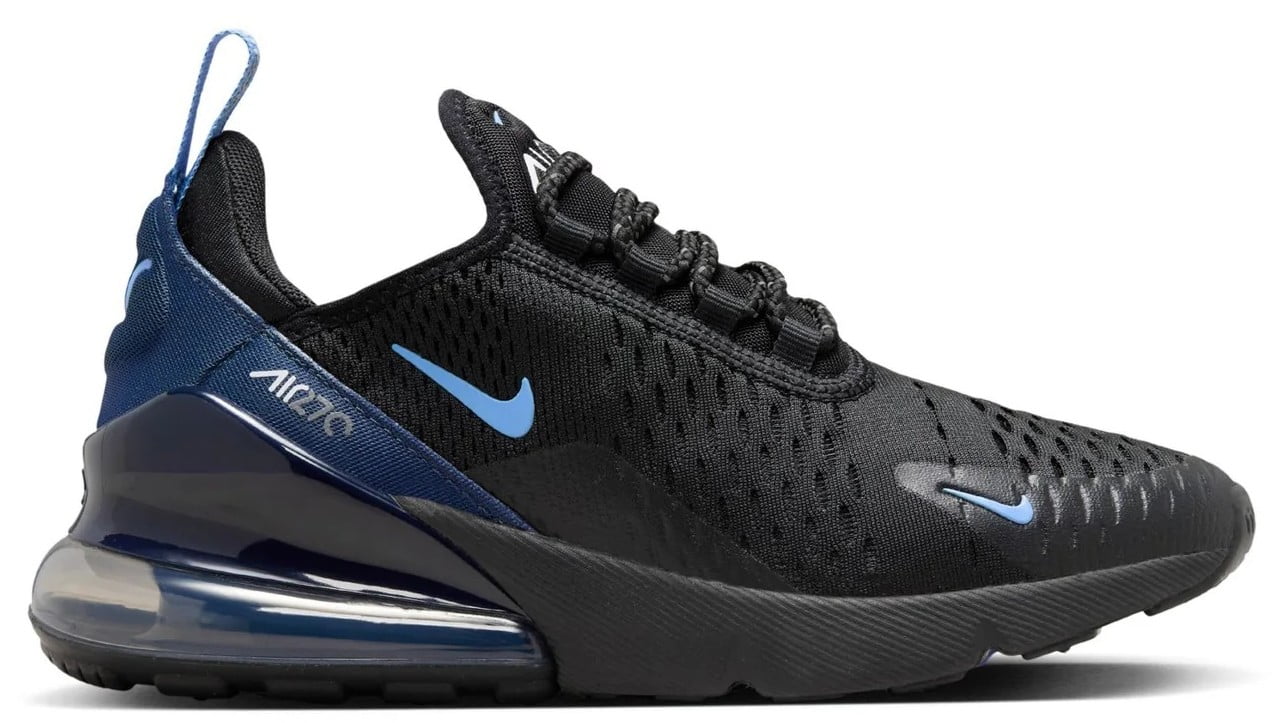 Big Kid's Nike Air Max 270 Black/Royal Pulse (HQ3811 001) - 5 - Walmart.com