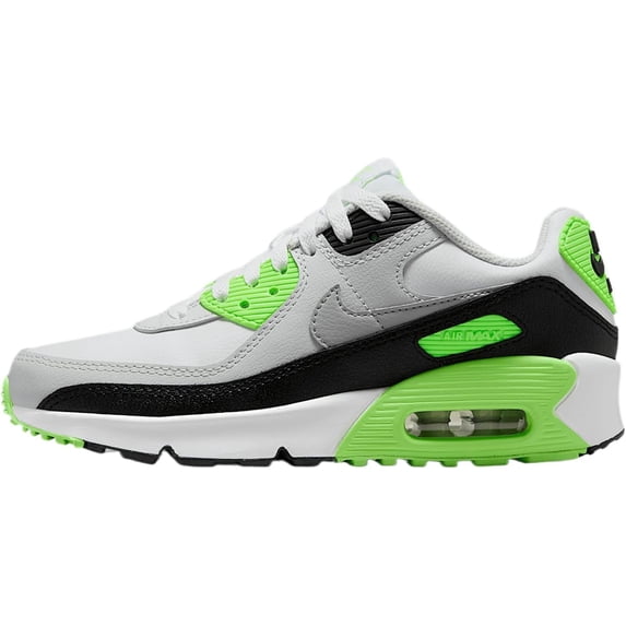 Big Kid's Nike Air Max 90 LTR White/Lt Smoke Grey (CD6864 130) - 4.5 ...