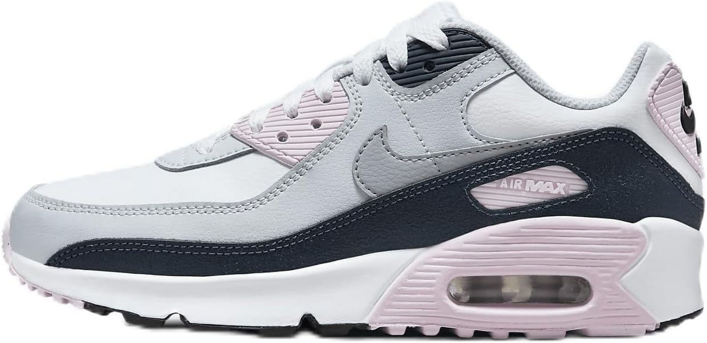 Big Kid's Nike Air Max 90 White/Wolf Grey-Pink Foam (HF6358 104) - 3 ...