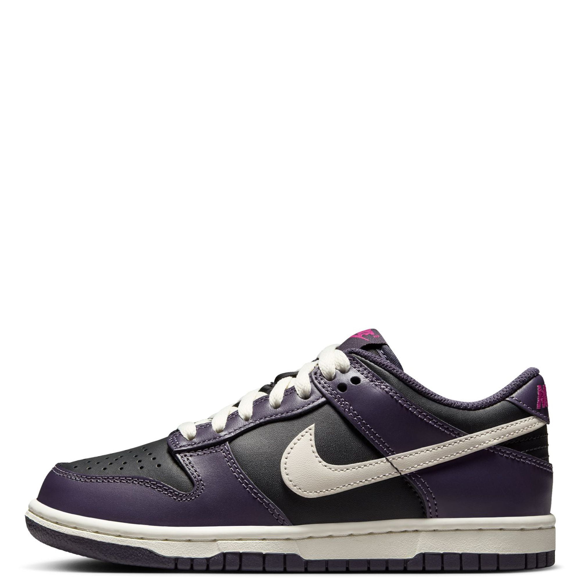 Big Kid's Nike Dunk Low Black/Pale Ivory-Dark Raisin (FB9109 003) - 7 ...