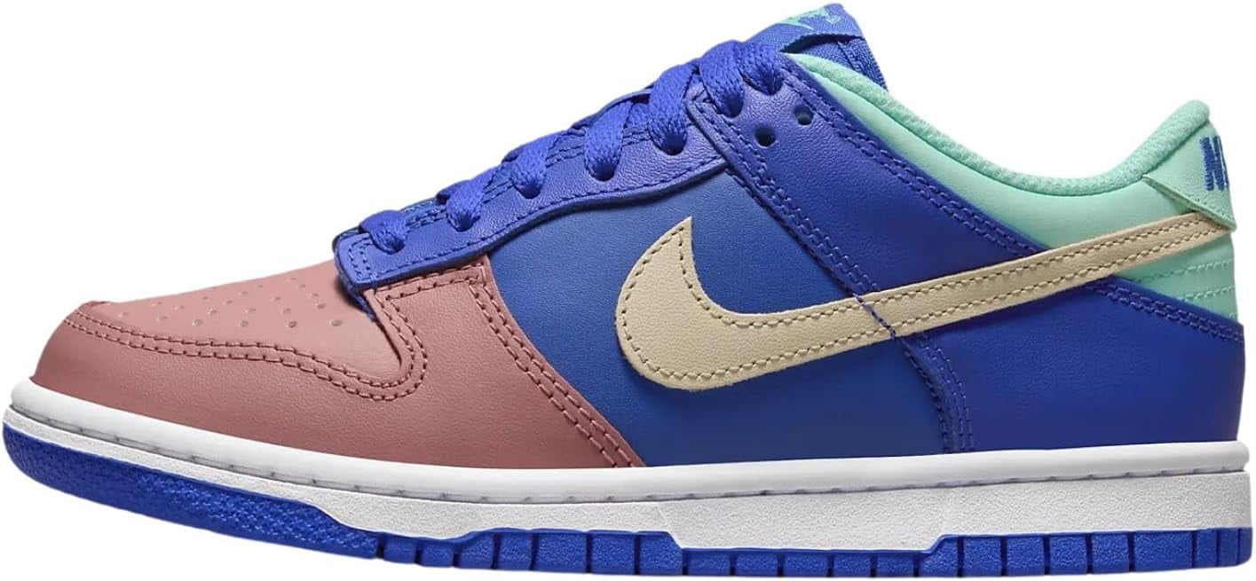 Big Kid's Nike Dunk Low SE "Salmon Toe" Hyper Royal/Sanddrift (DZ2873 400) - 4.5 - Walmart.com