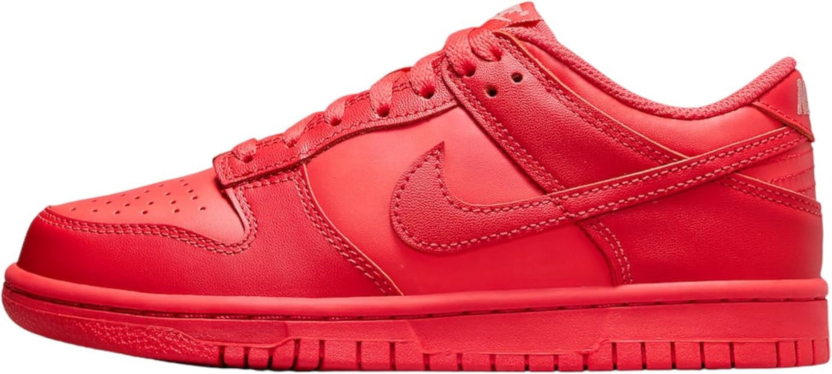 Big Kid's Nike Dunk Low Track Red/Track Red (DH9765 601) - 7 - Walmart.com