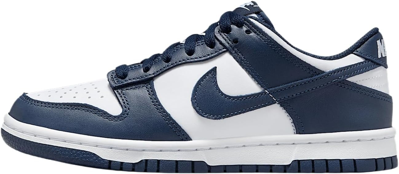 Big Kid's Nike Dunk Low White/Midnight Navy-White (FB9109 116) - 4.5 ...