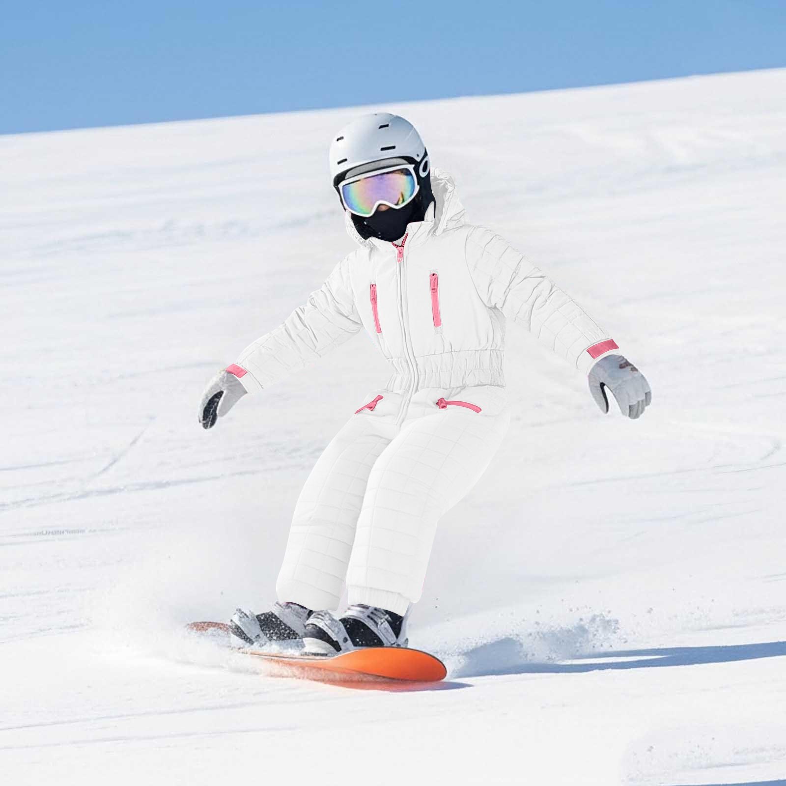 Big Kids Snow Suit, Boys and Girls Ski Suits, Unisex Travel Winter Warm ...