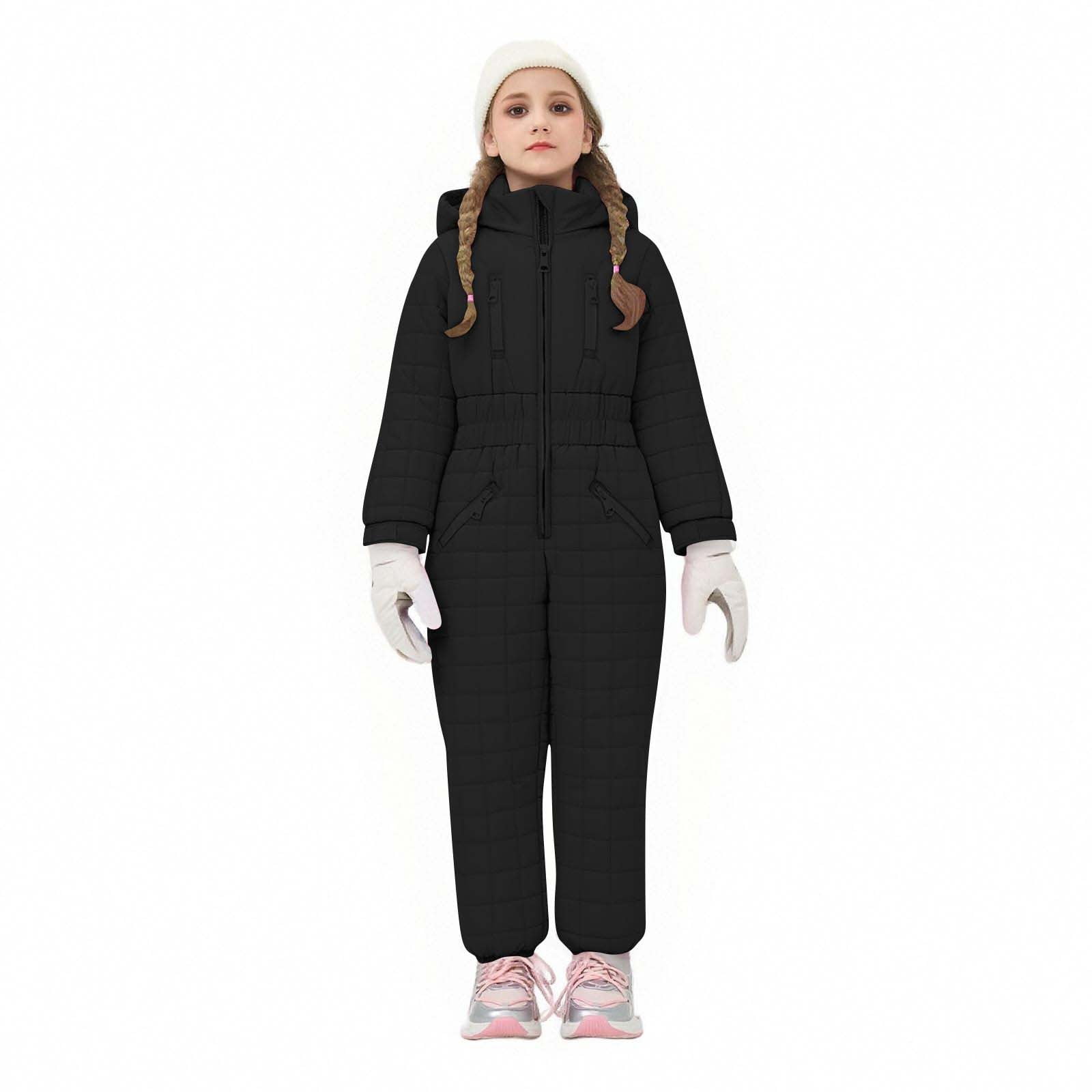 Big Kids Snow Suit, Boys and Girls Ski Suits, Unisex Travel Winter Warm ...