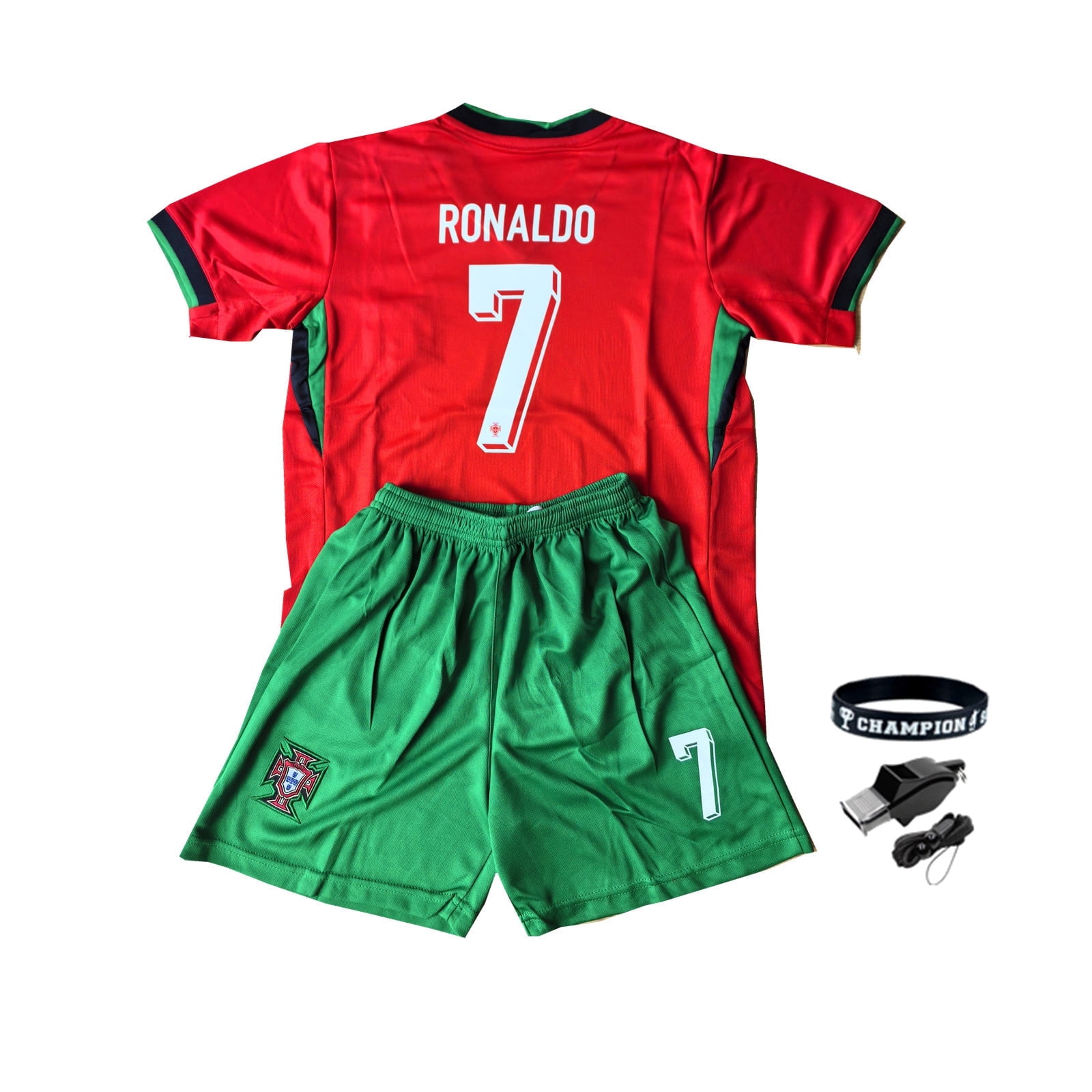 Big Kids Soccer Jersey Boys Football Uniforms For Ronaldo Fan Shirt ...