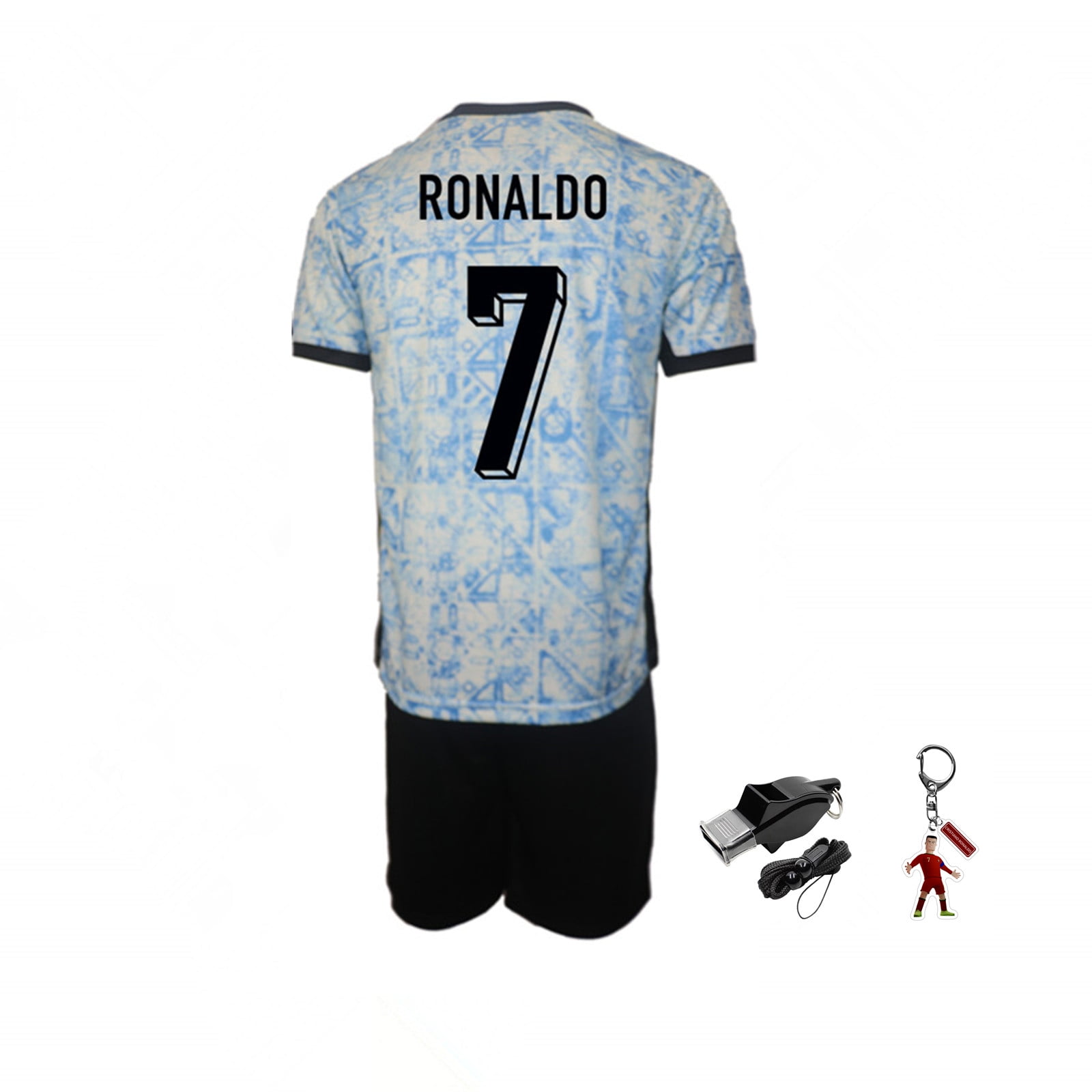 Mens Soccer Jersey FC Boys Football Uniforms For Ronaldo Fan Shirt ...