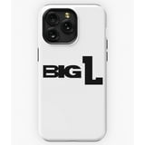 Big L Logo 3 Black Hip Hop Rapper G3574 Phone Case for iPhone17 16 15 ...