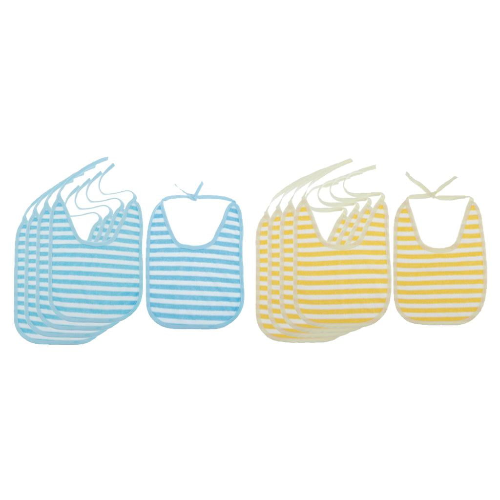Big Large Bibs -dix Pieces - Extra Large Coverage - Soft Drool ...